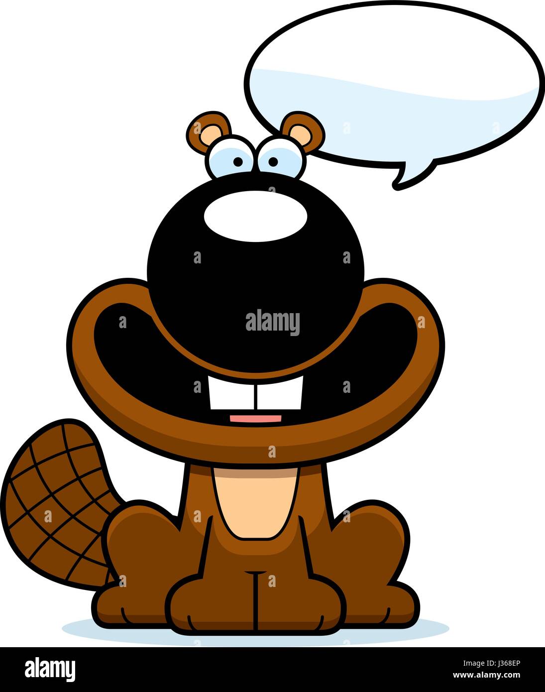 A cartoon illustration of a beaver talking Stock Vector Image & Art - Alamy