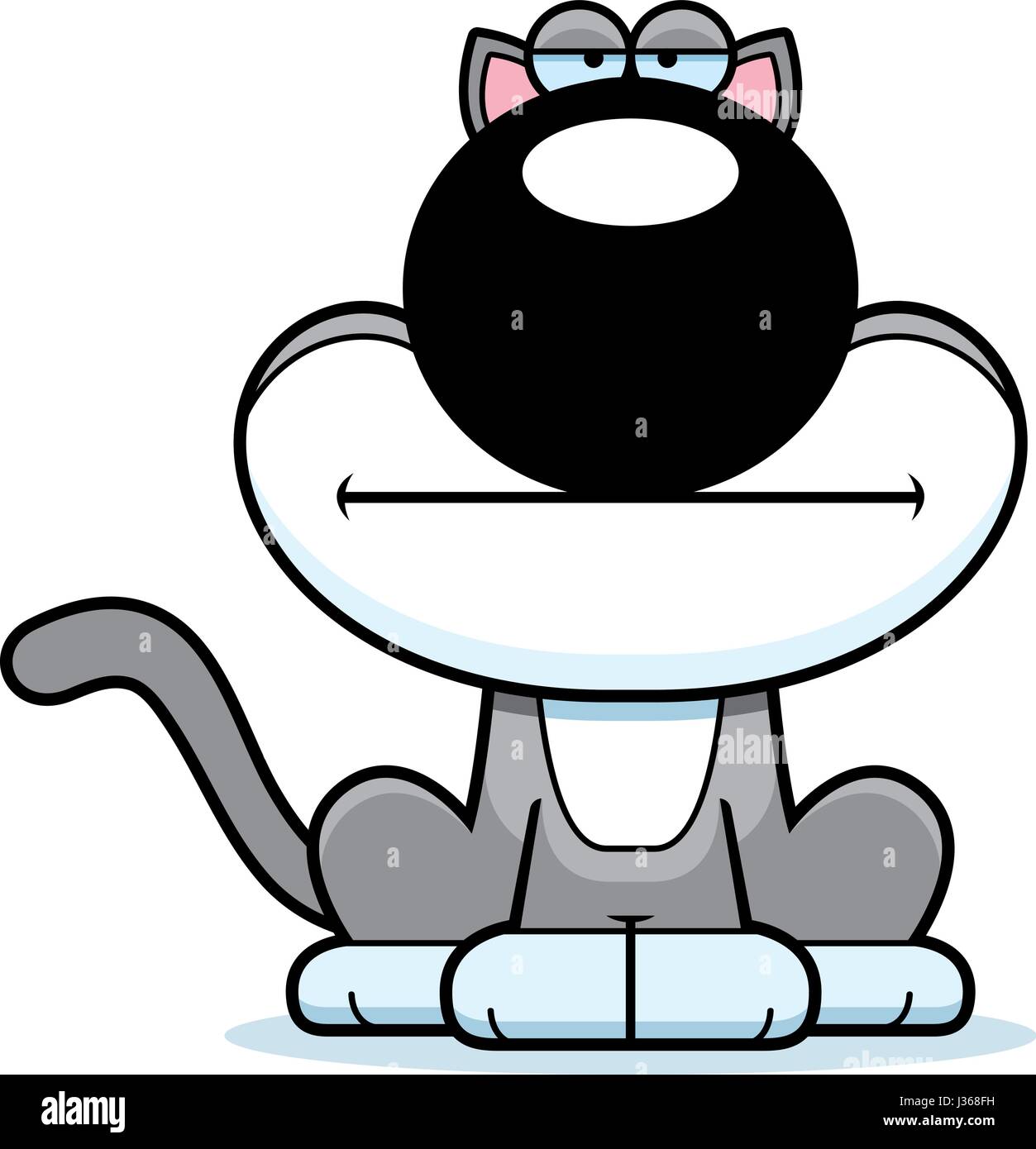 Cartoon of a bored cat hi-res stock photography and images - Alamy