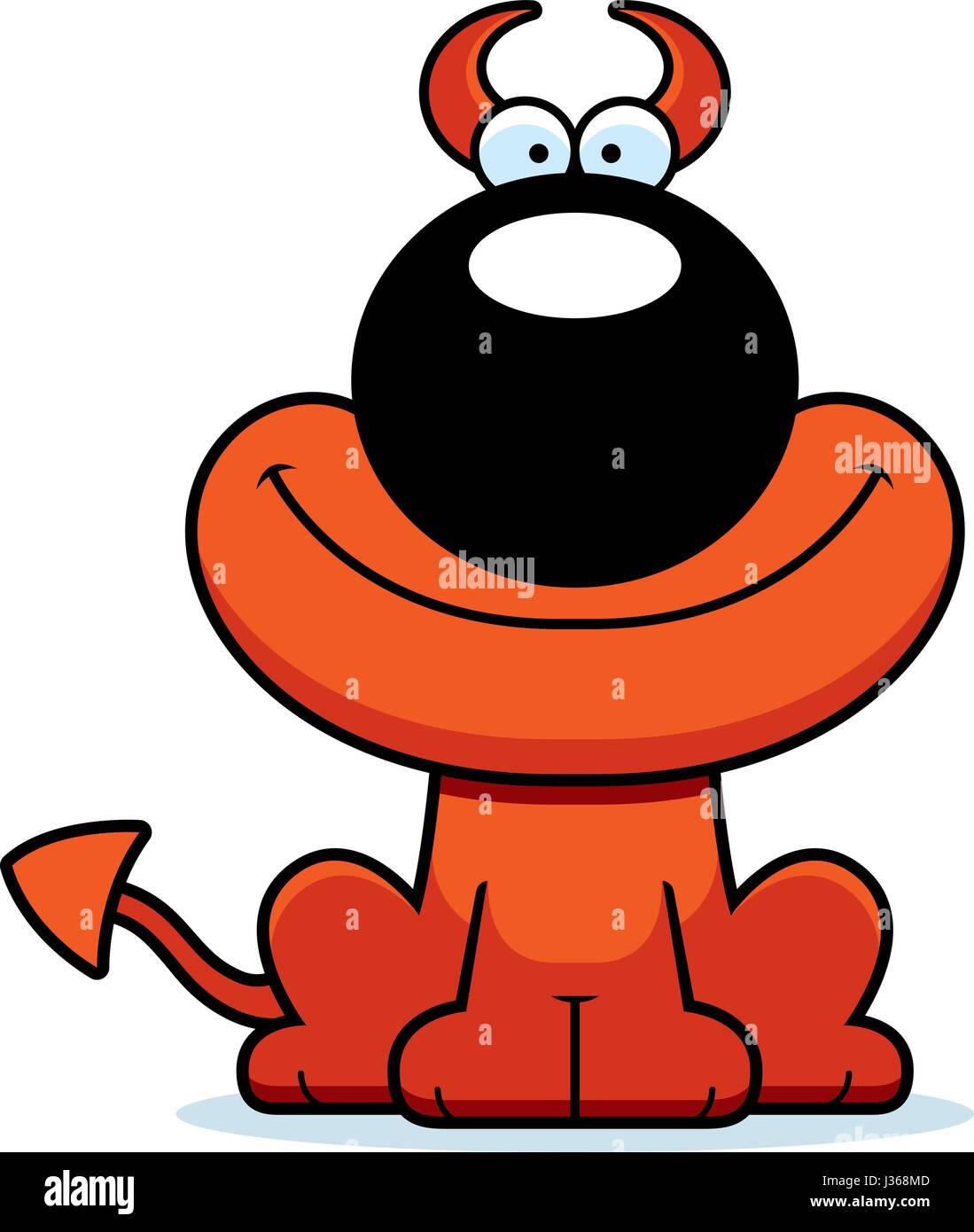 A cartoon illustration of a devil smiling Stock Vector Image & Art - Alamy