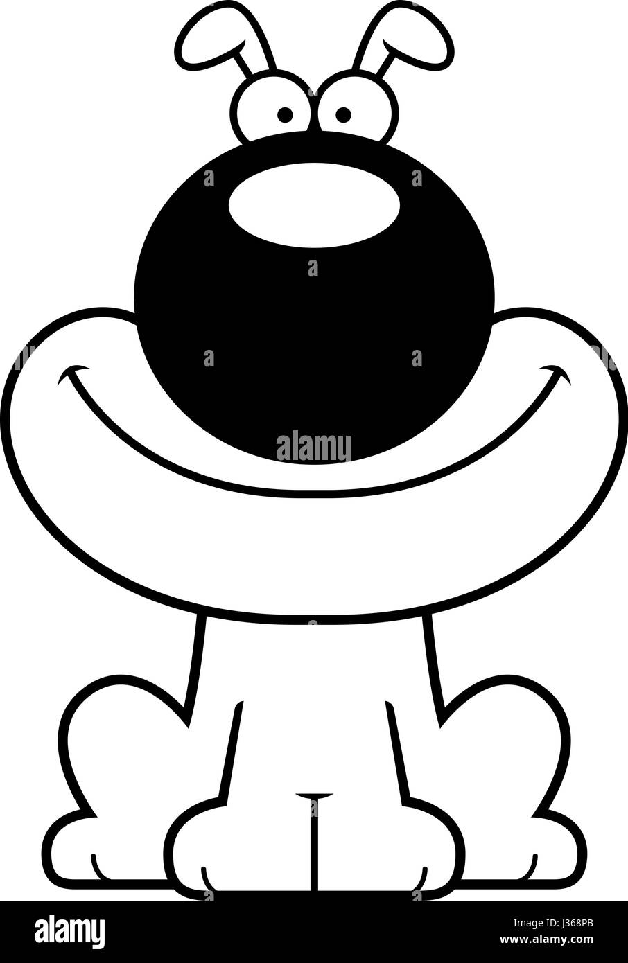 A cartoon illustration of a dog smiling Stock Vector Image & Art - Alamy