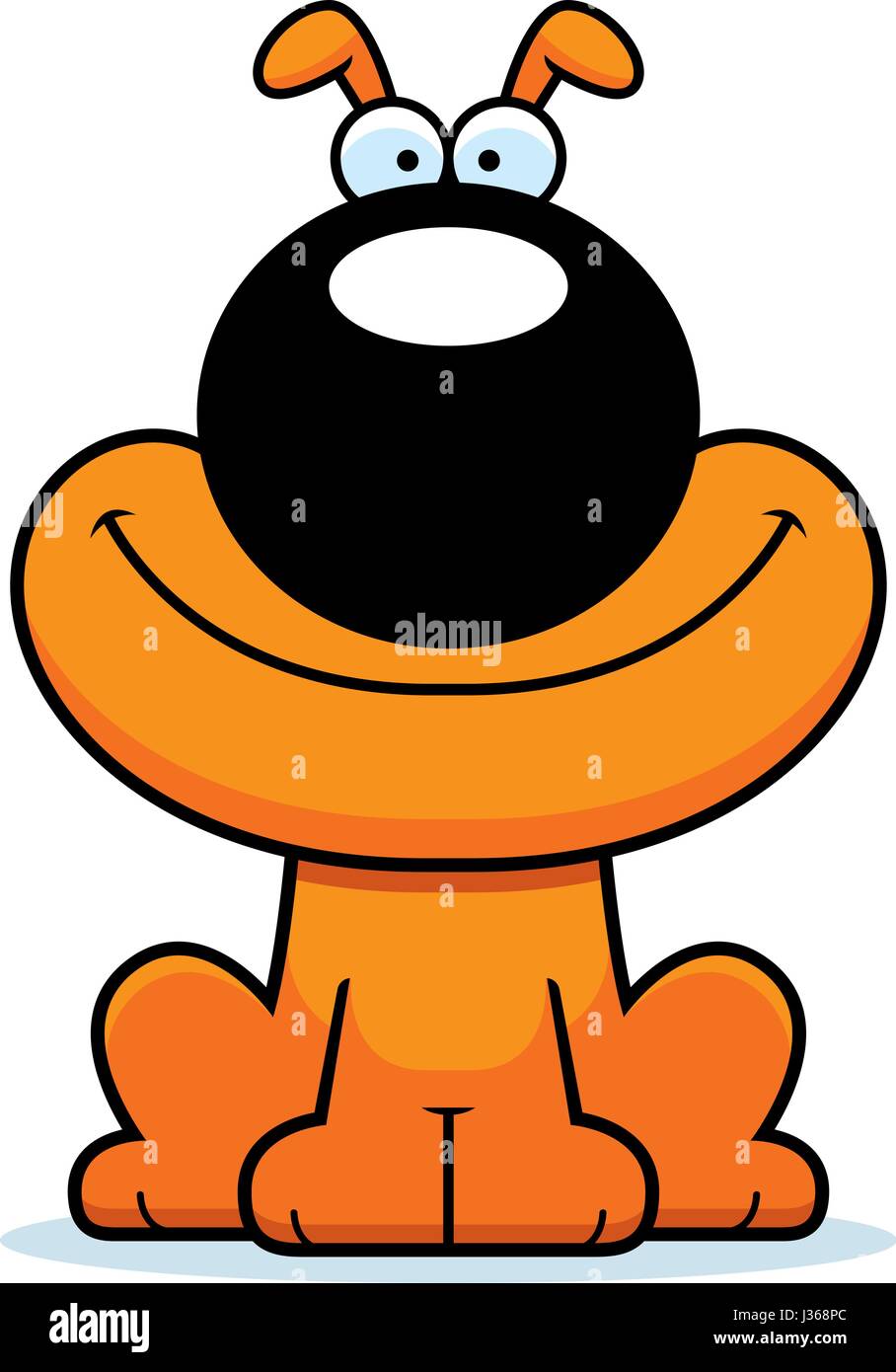 A cartoon illustration of a dog smiling Stock Vector Image & Art - Alamy