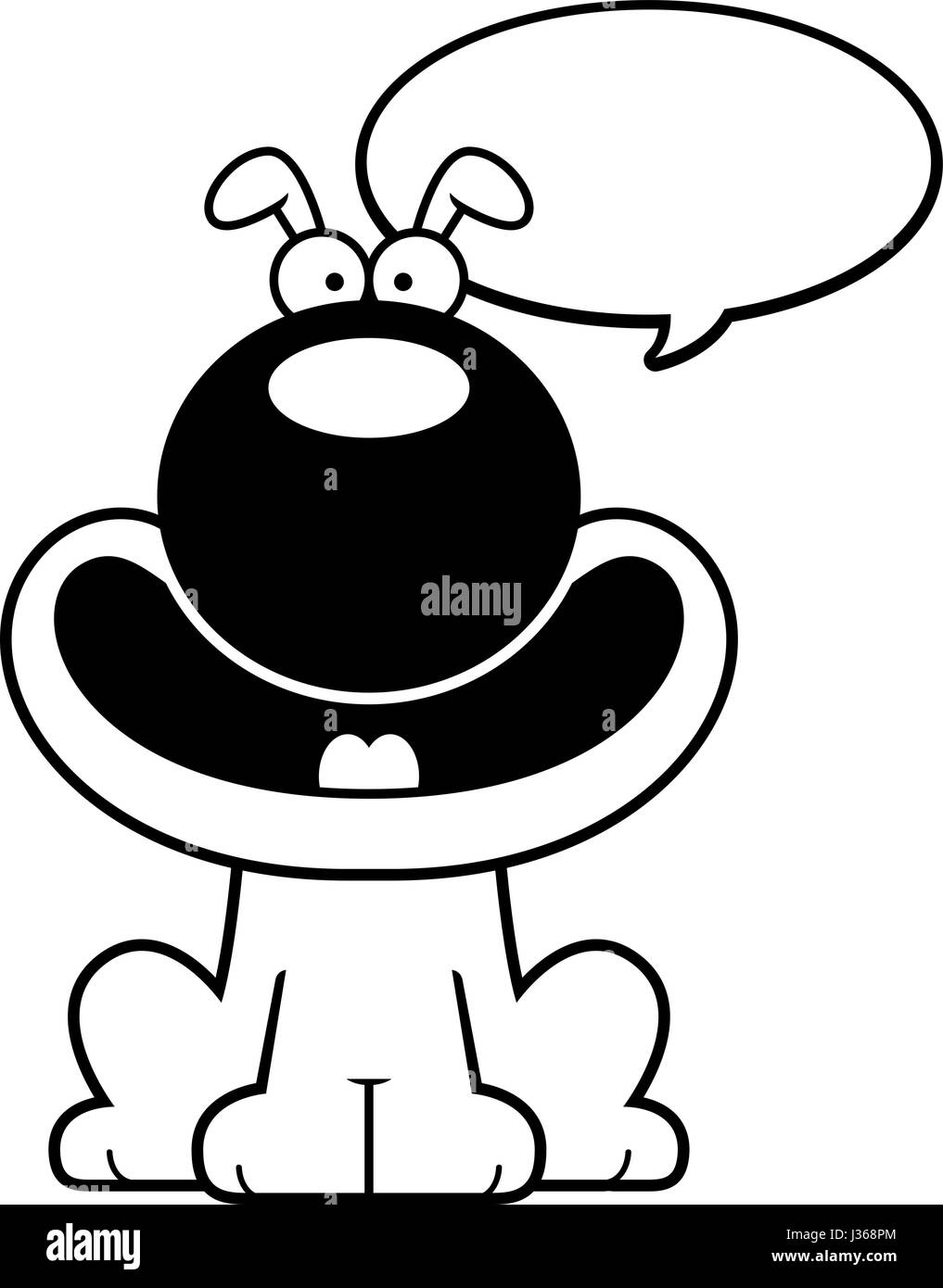 Talking to a dog Stock Vector Images - Alamy