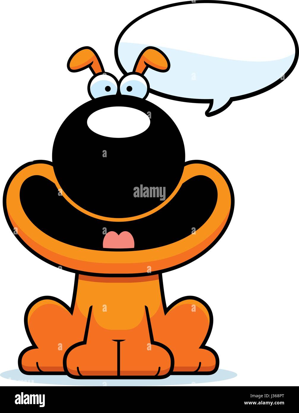 A cartoon illustration of a dog talking Stock Vector Image & Art - Alamy