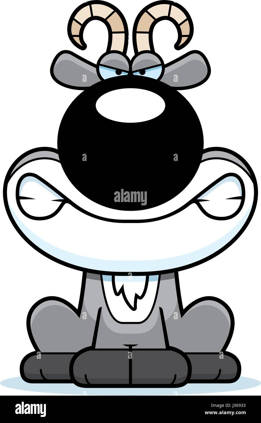 Angry goat cartoon hi-res stock photography and images - Alamy