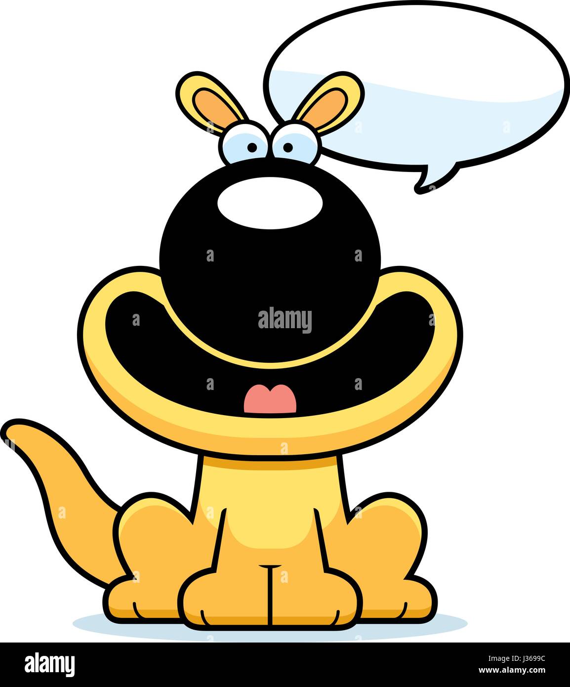 A cartoon illustration of a kangaroo talking Stock Vector Image & Art ...