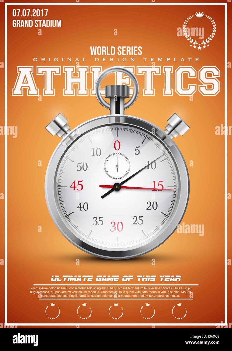 Sporting poster of athletics Stock Vector Image & Art - Alamy