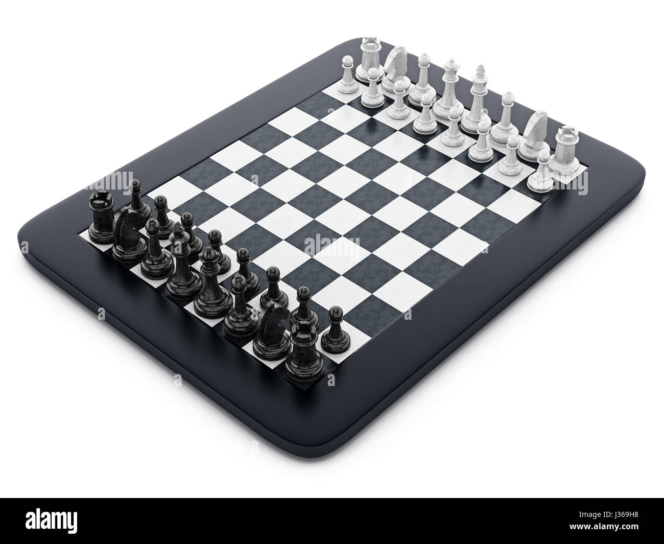 Chess Pieces Black White Stock Photos & Chess Pieces Black White Stock ...