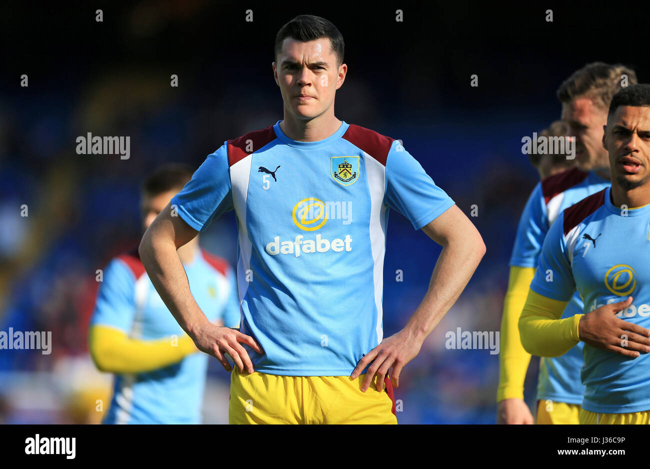 Burnley's Michael Keane before the game Stock Photo - Alamy