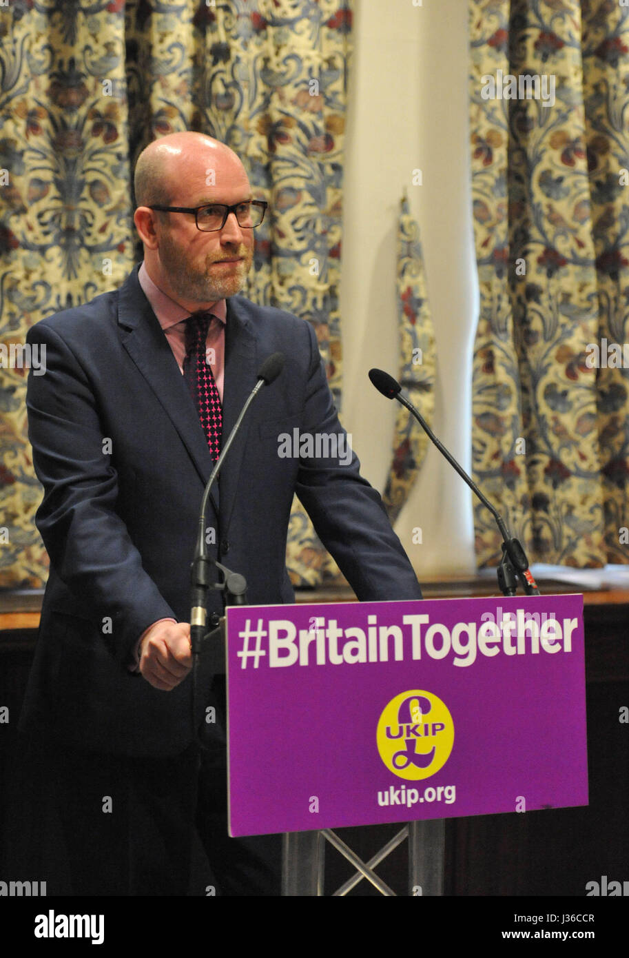 Ukip leader Paul Nuttall speaking in Westminster, London at the Ukip ...