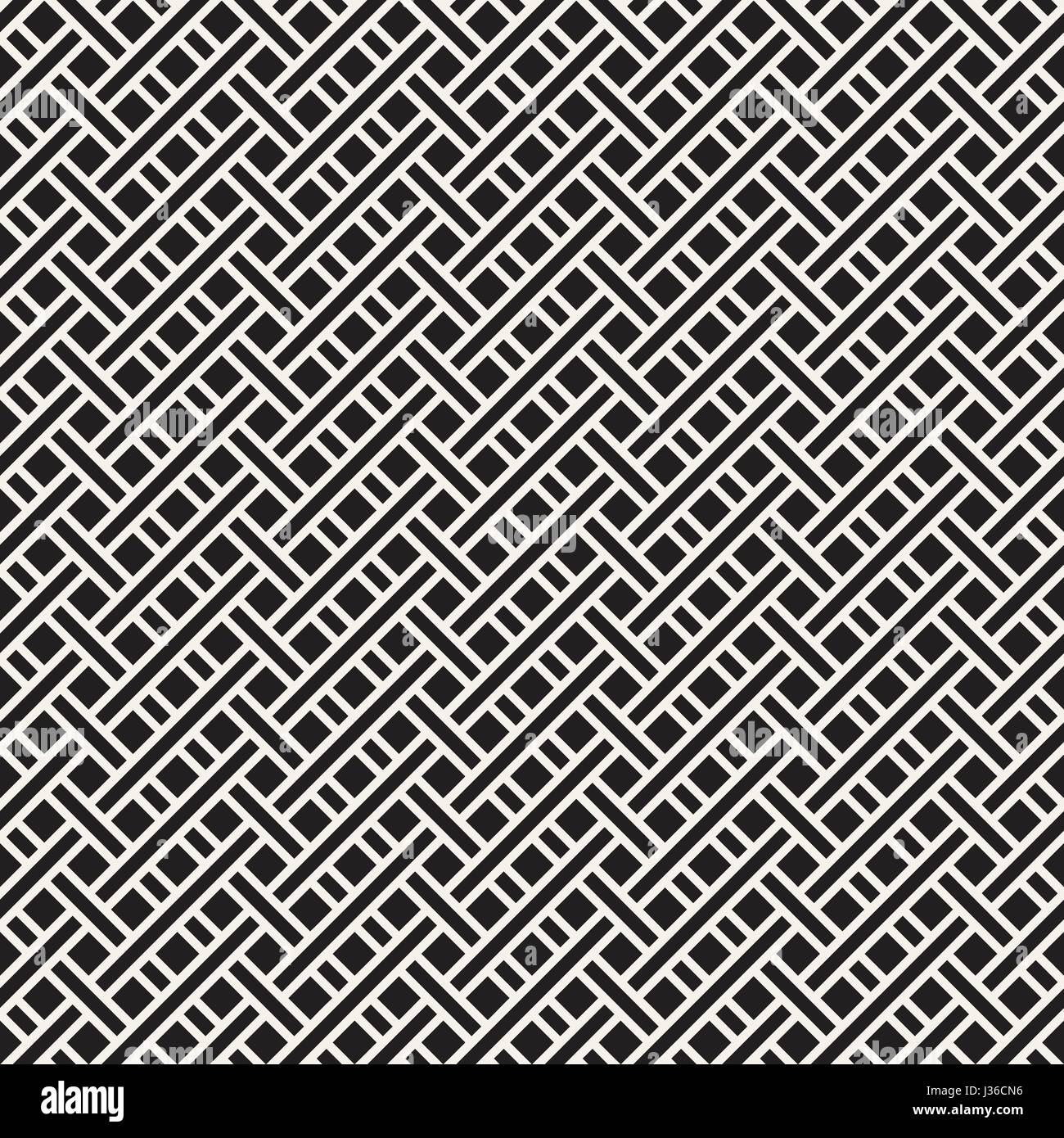 Seamless woven stripes lattice pattern. Modern stylish texture ...