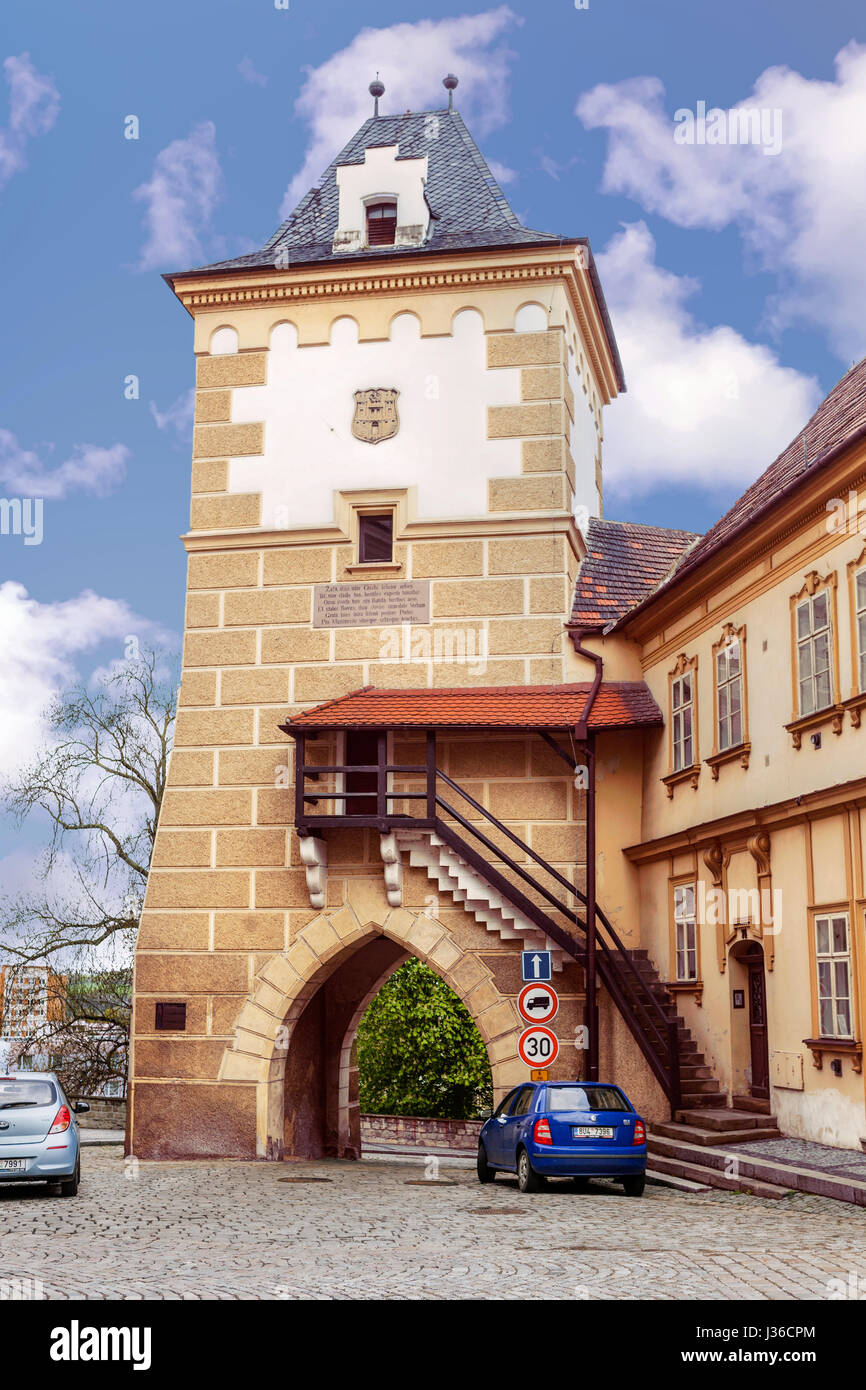 Princely Gate, Zatec, Northern Bohemia, Czech Republic, Europe Stock ...