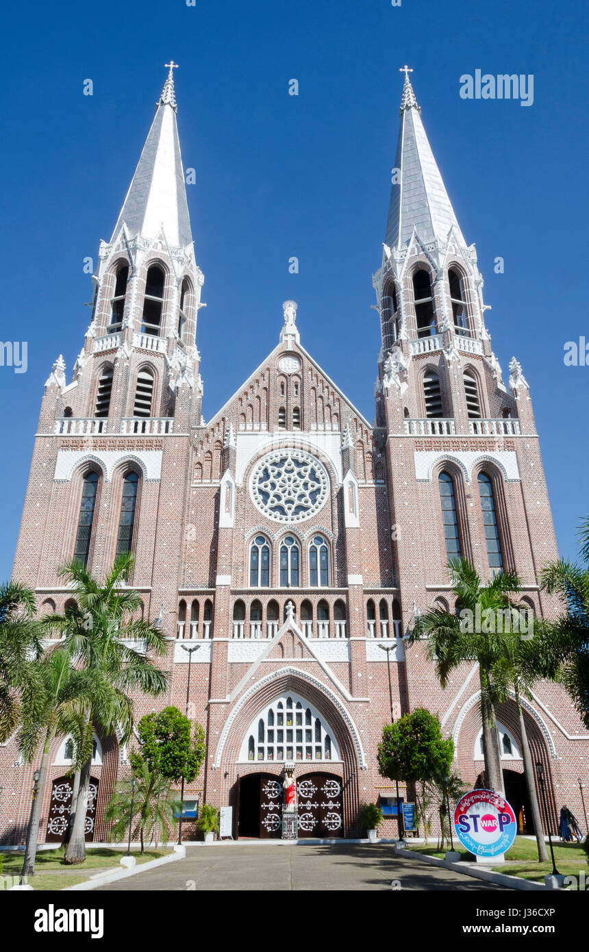 Saint Mary's Cathedral , Yangon, Myanmar Stock Photo - Alamy
