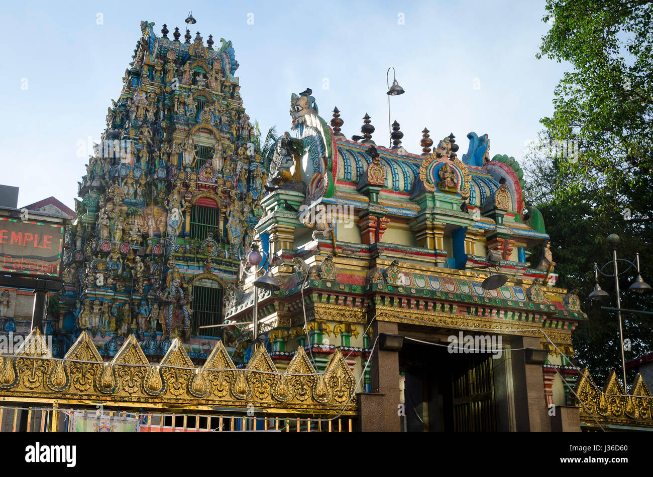 Hindu temple, Yangon, Myanmar Stock Photo - Alamy