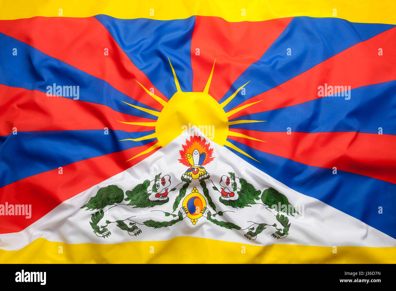 Flag of tibet hi-res stock photography and images - Alamy