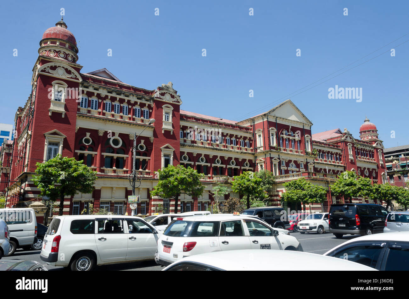 Myanmar old british colonial building hi-res stock photography and ...