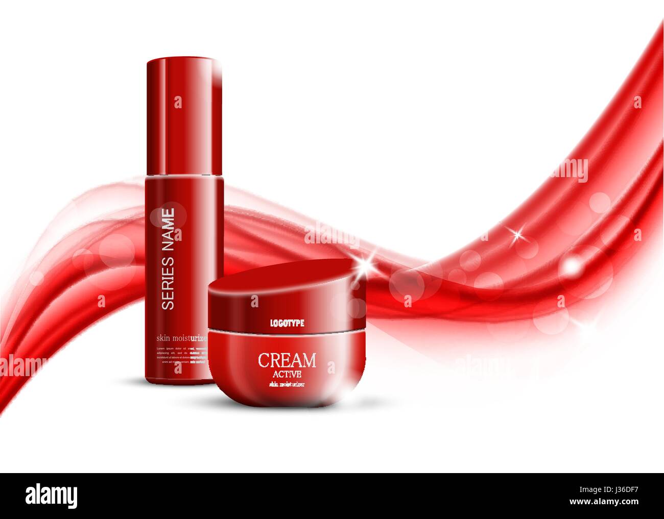 Light cosmetic design template Stock Vector Image & Art - Alamy