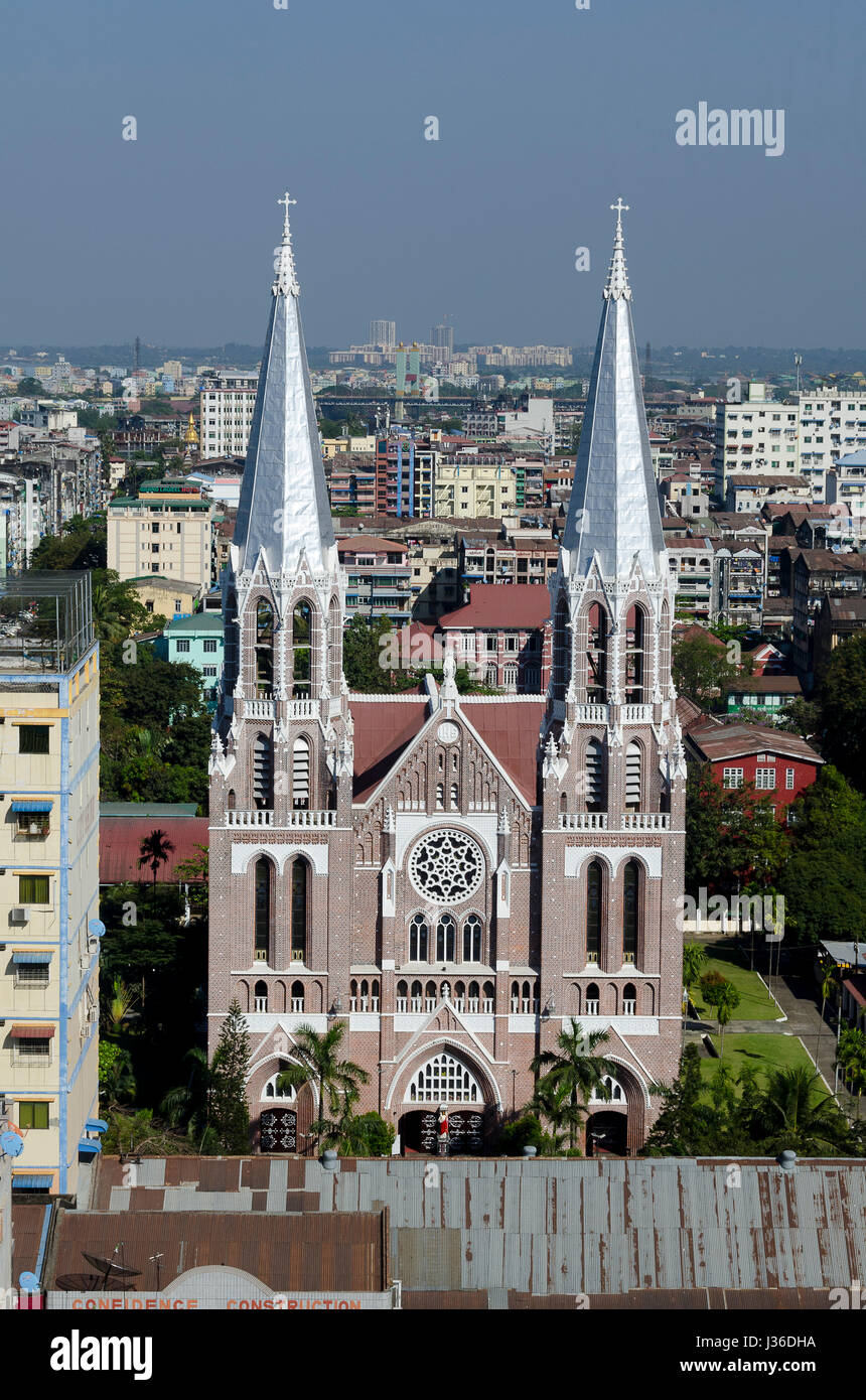 Saint Mary's Cathedral , Yangon, Myanmar Stock Photo - Alamy