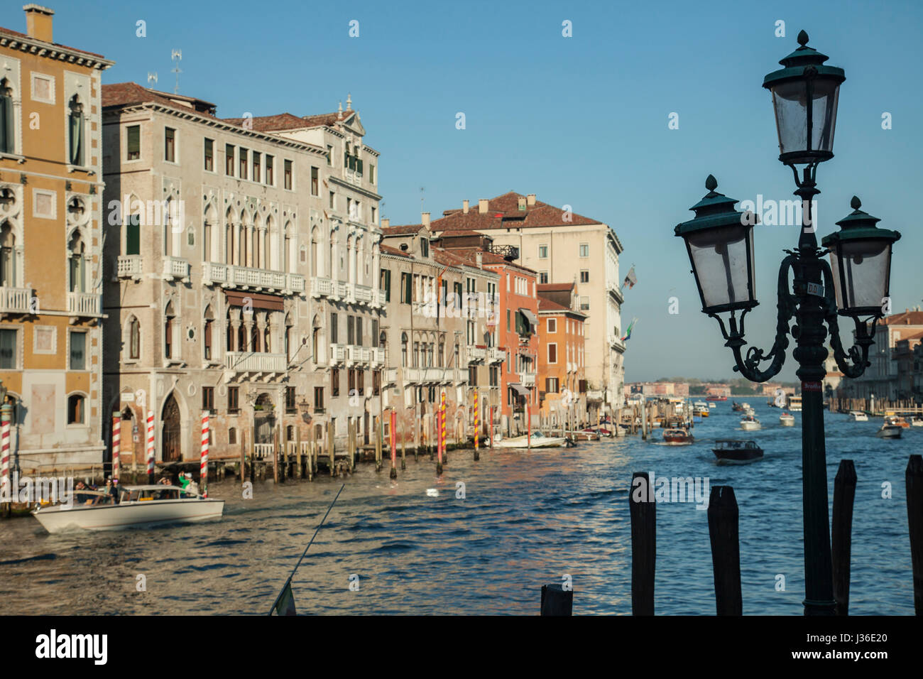 Spring afternoon on Grand Canal in Venice Stock Photo - Alamy