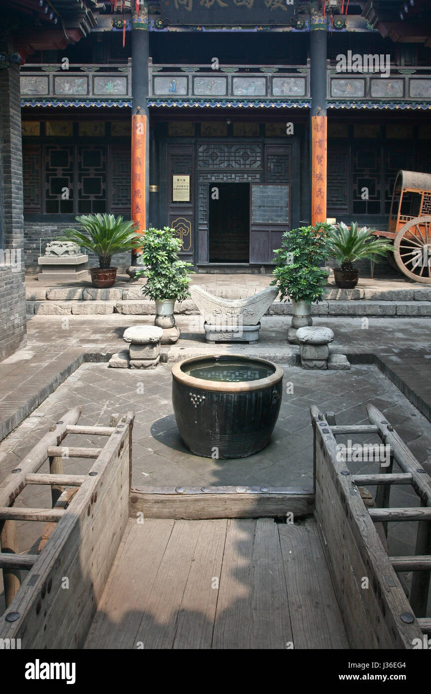 traditional courtyard, Pingyao,central Shanxi province in China Stock ...