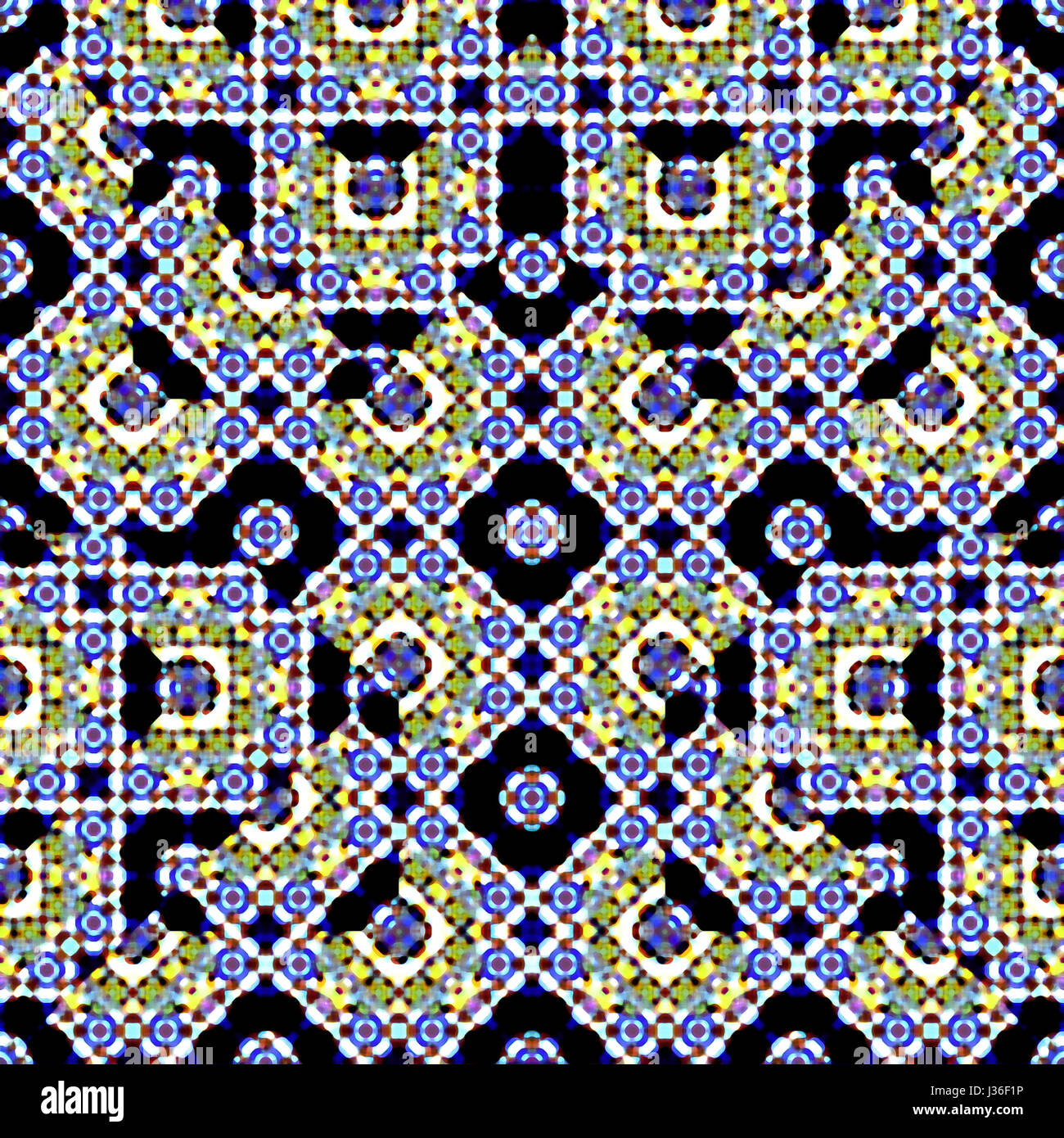 Digital collage technique islamic stlye art ornate seamless pattern ...