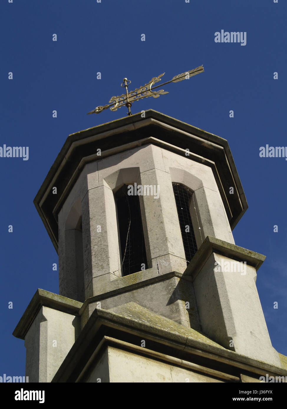 Stamford Train Station Tower with weather vane Stock Photo - Alamy