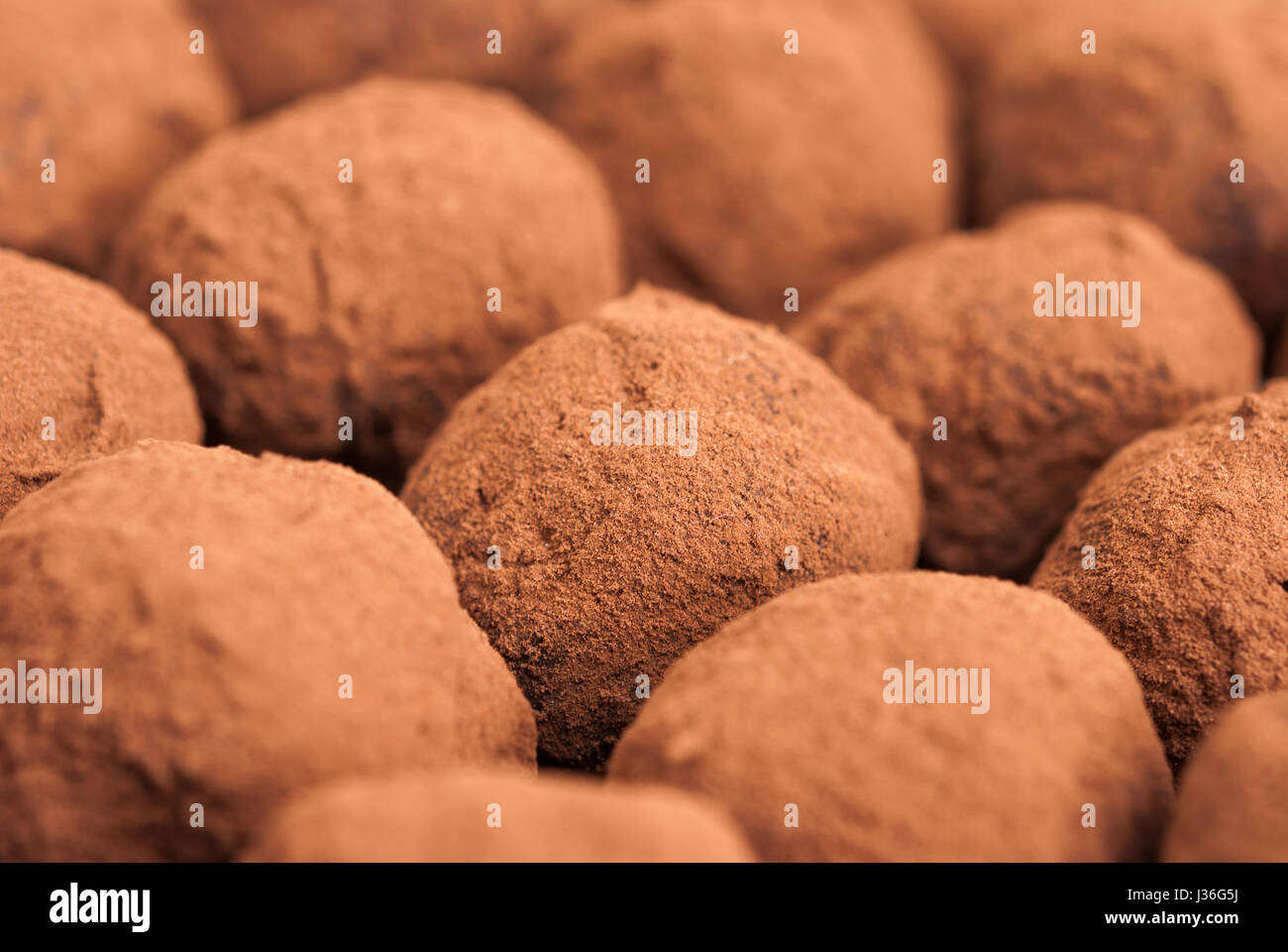 chocolate truffles closeup Stock Photo - Alamy