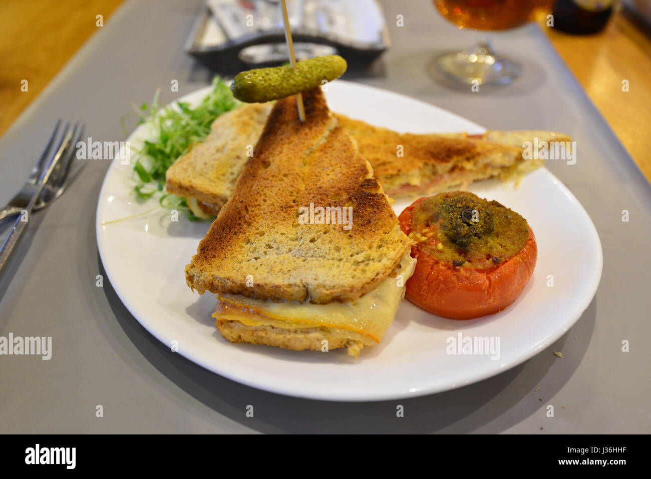 Food at a restaurant Stock Photo - Alamy