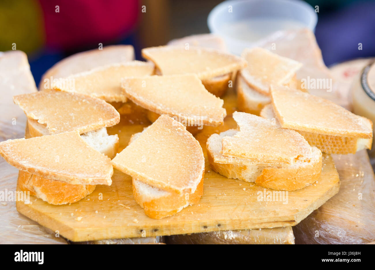 Sheep eating bread hi-res stock photography and images - Alamy
