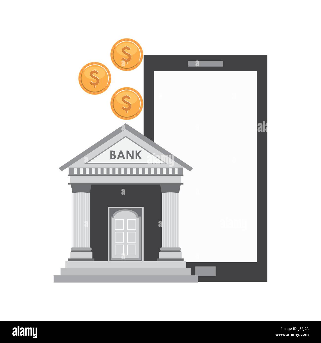 bank building economy icons Stock Vector Image & Art - Alamy