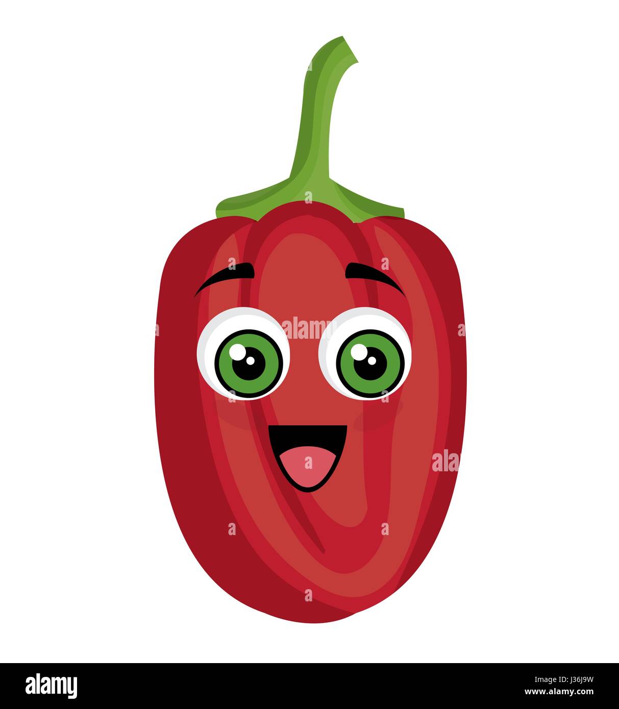 peppers vegetables comic character Stock Vector Image & Art - Alamy