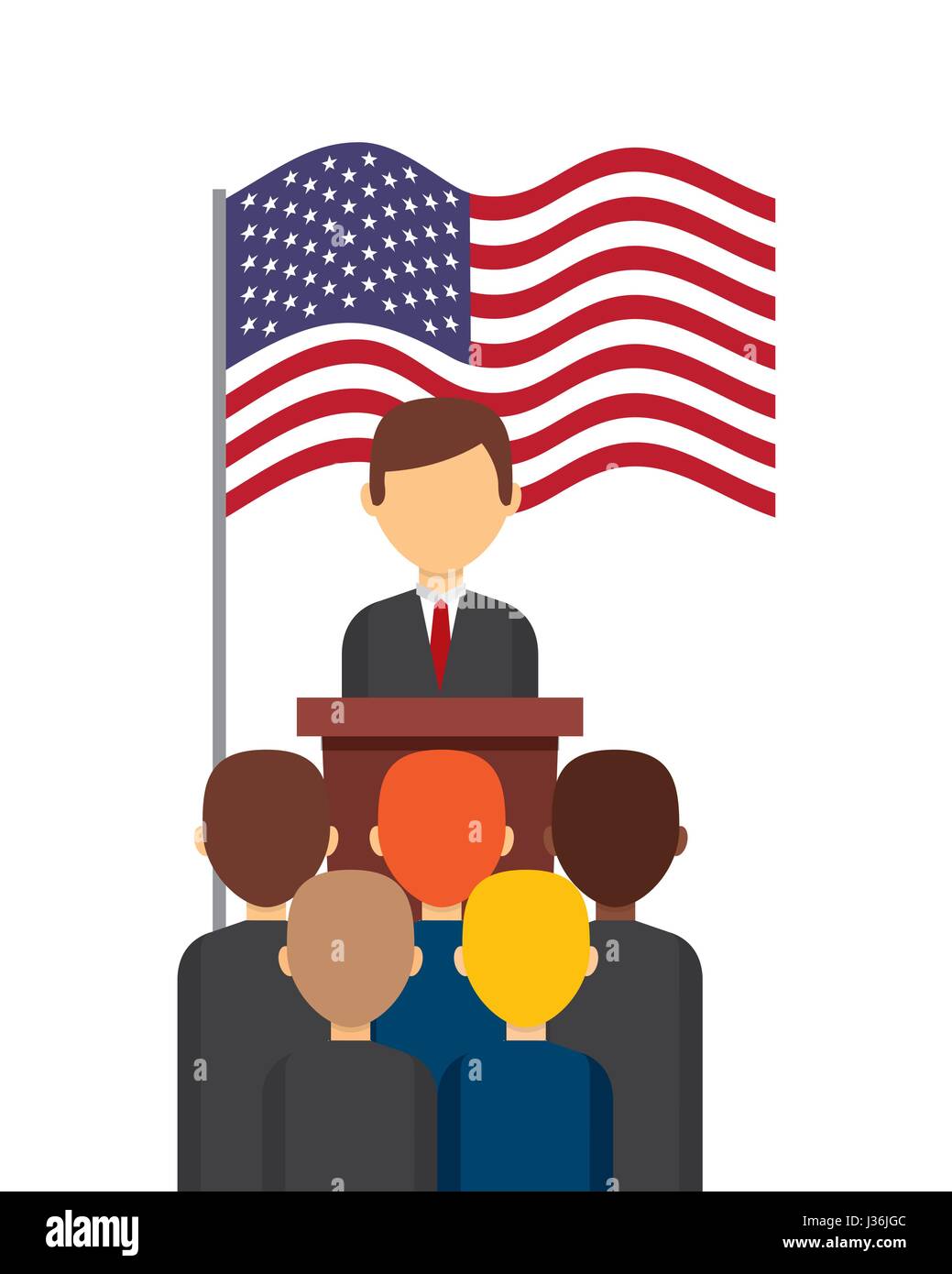 US presidential voting concept Stock Vector Image & Art - Alamy