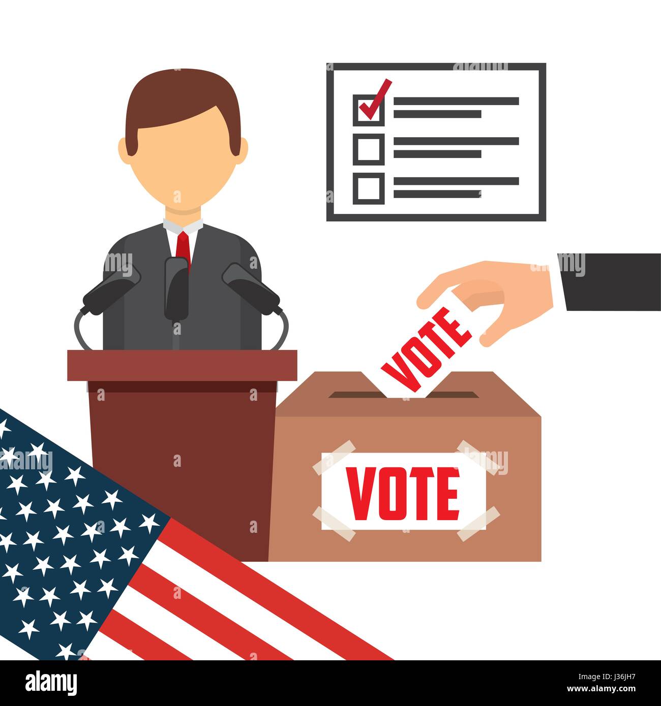 US presidential voting concept Stock Vector Image & Art - Alamy