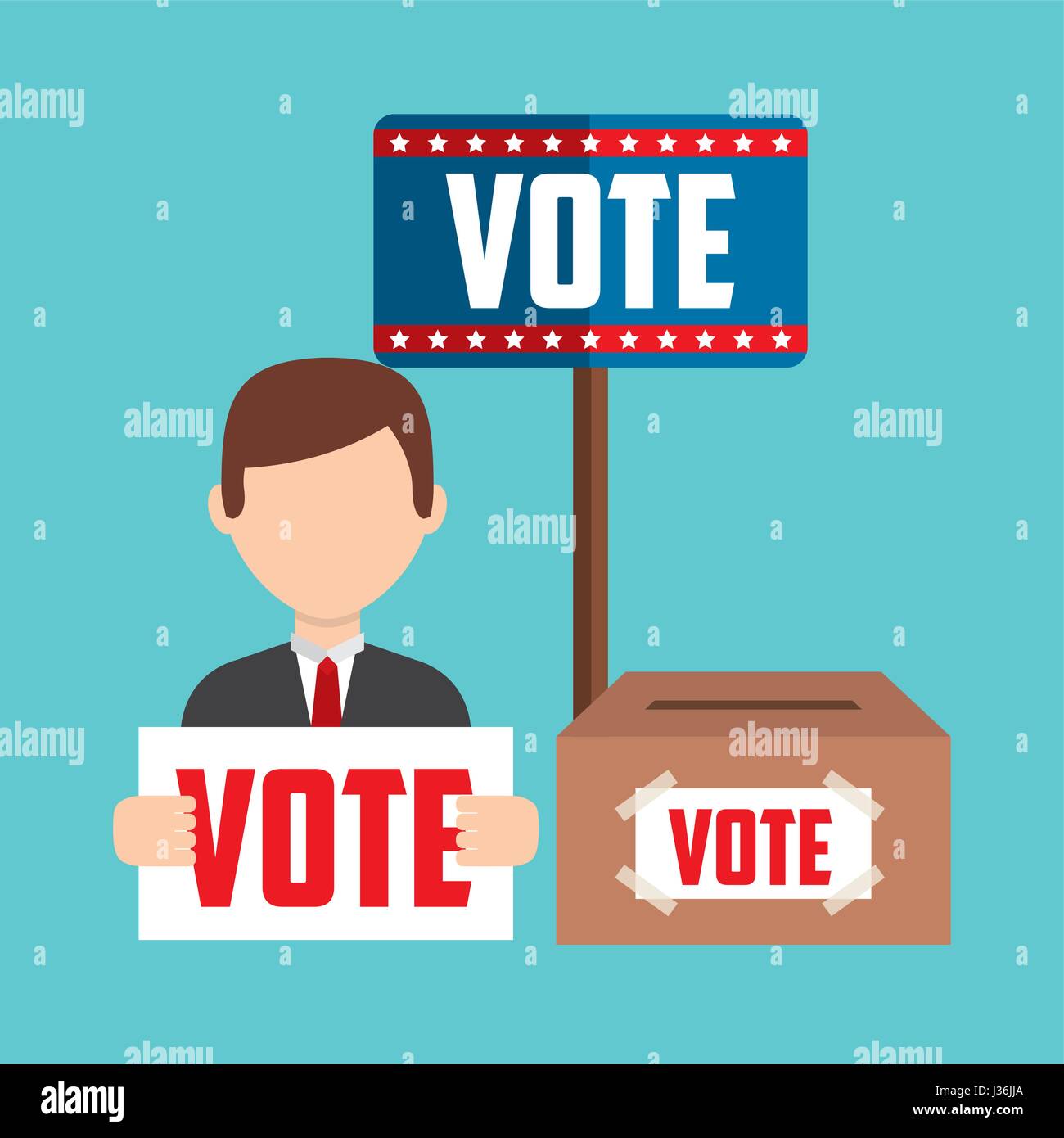 US presidential voting concept Stock Vector Image & Art - Alamy