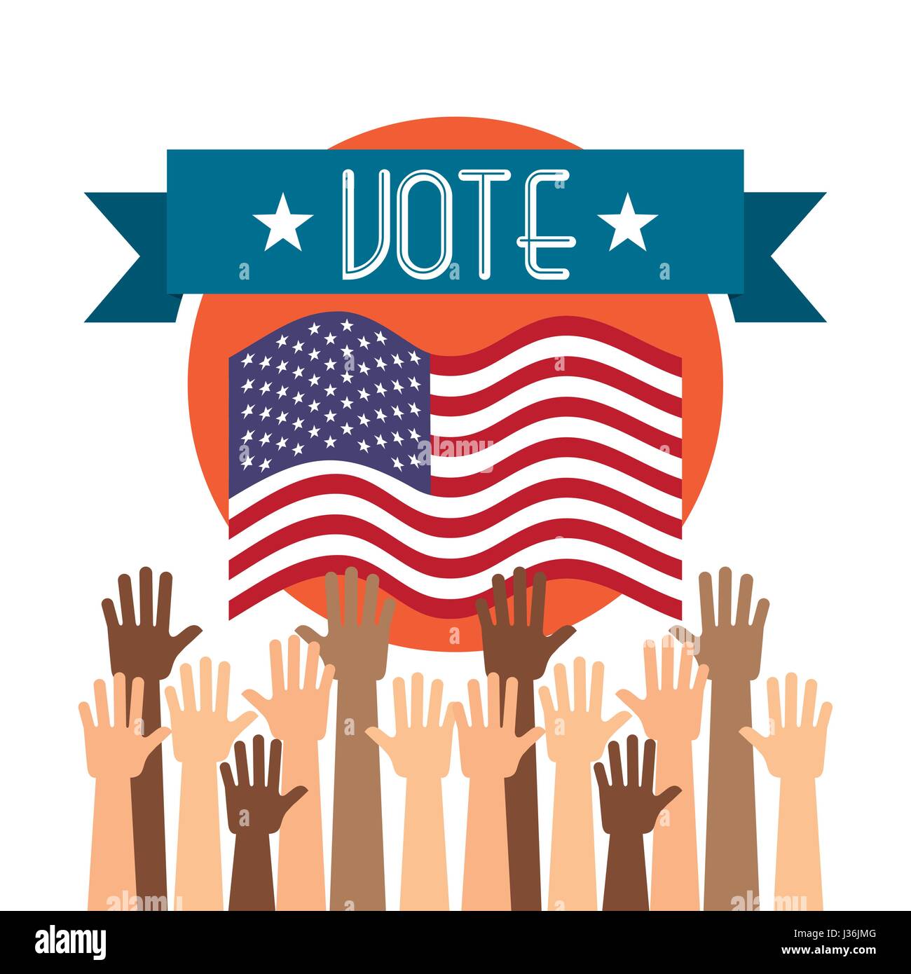 US presidential voting concept Stock Vector Image & Art - Alamy