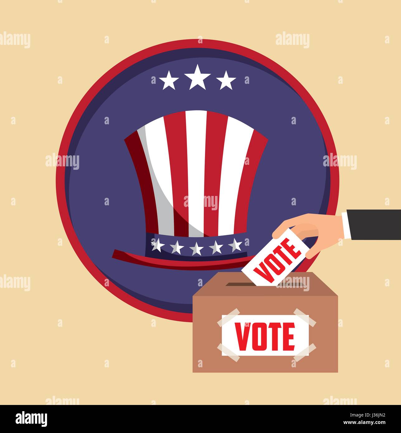 US presidential voting concept Stock Vector Image & Art - Alamy