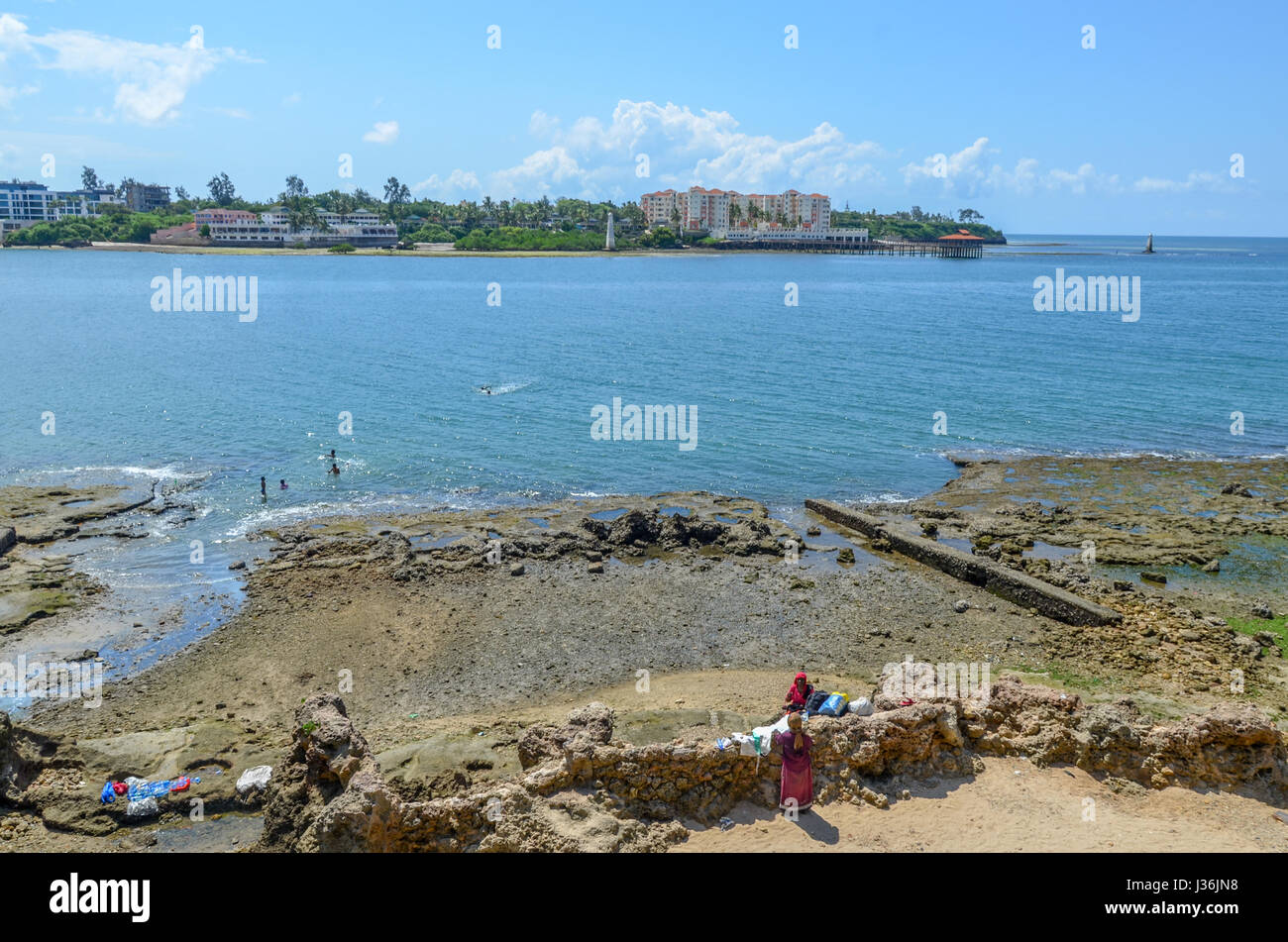 Indian Ocean Coast, Mombasa Kenya Africa Stock Photo - Alamy