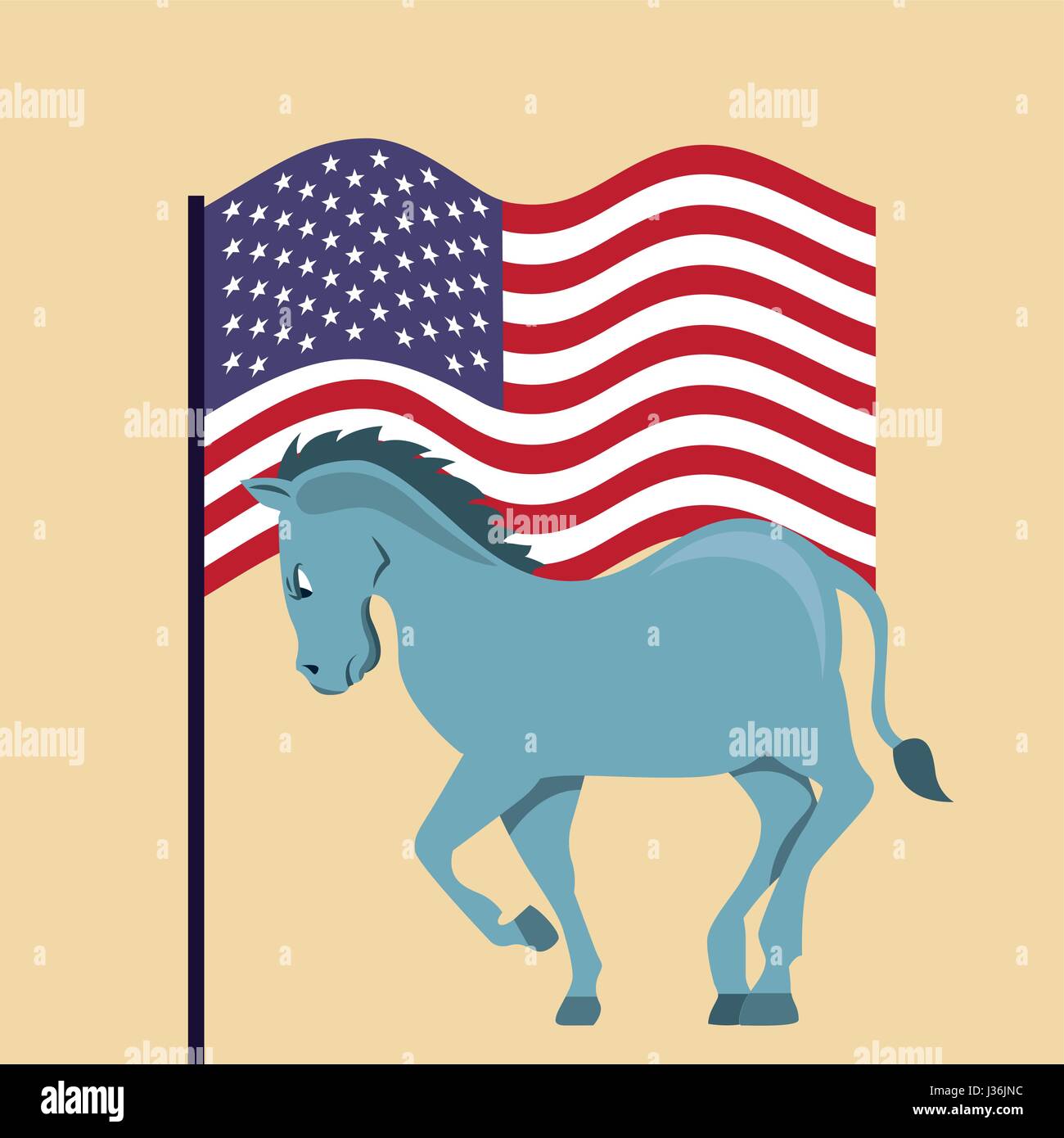 democrat political party animal Stock Vector Image & Art - Alamy
