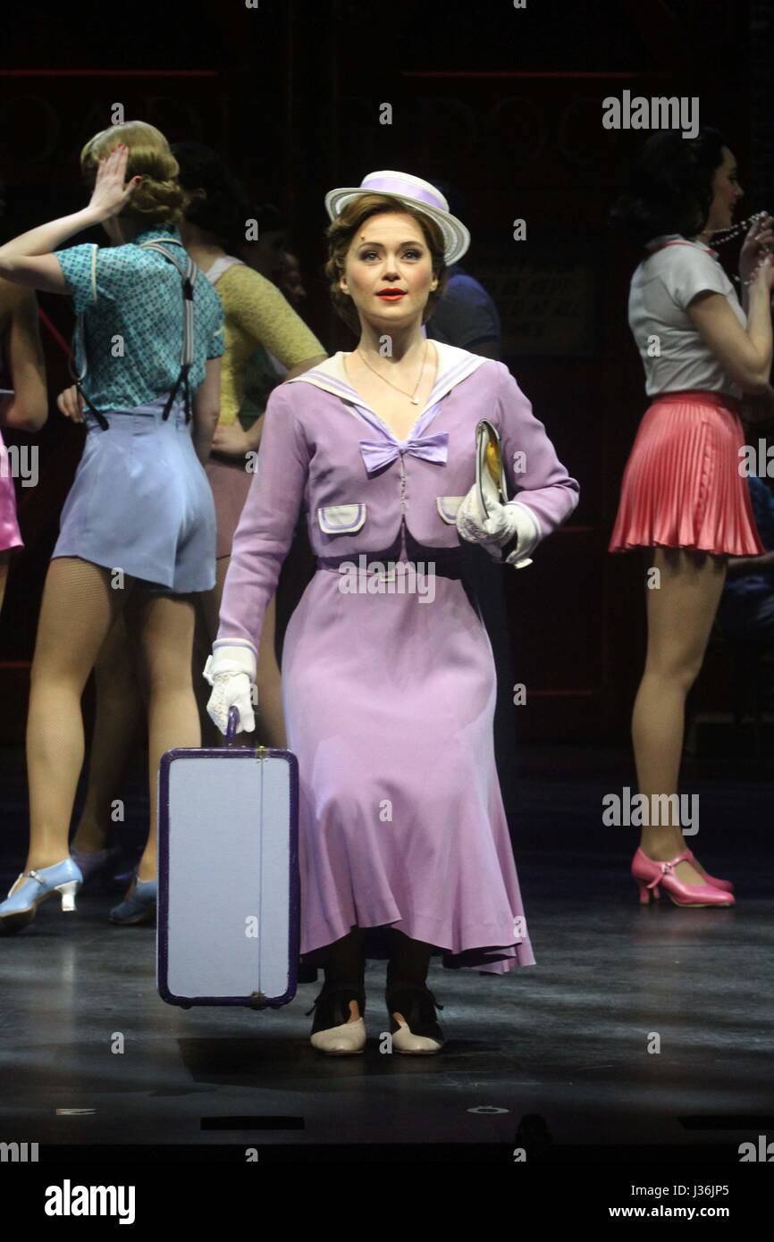 Clare Halse as Peggy Sawyer in a new production of 42nd Street at The ...