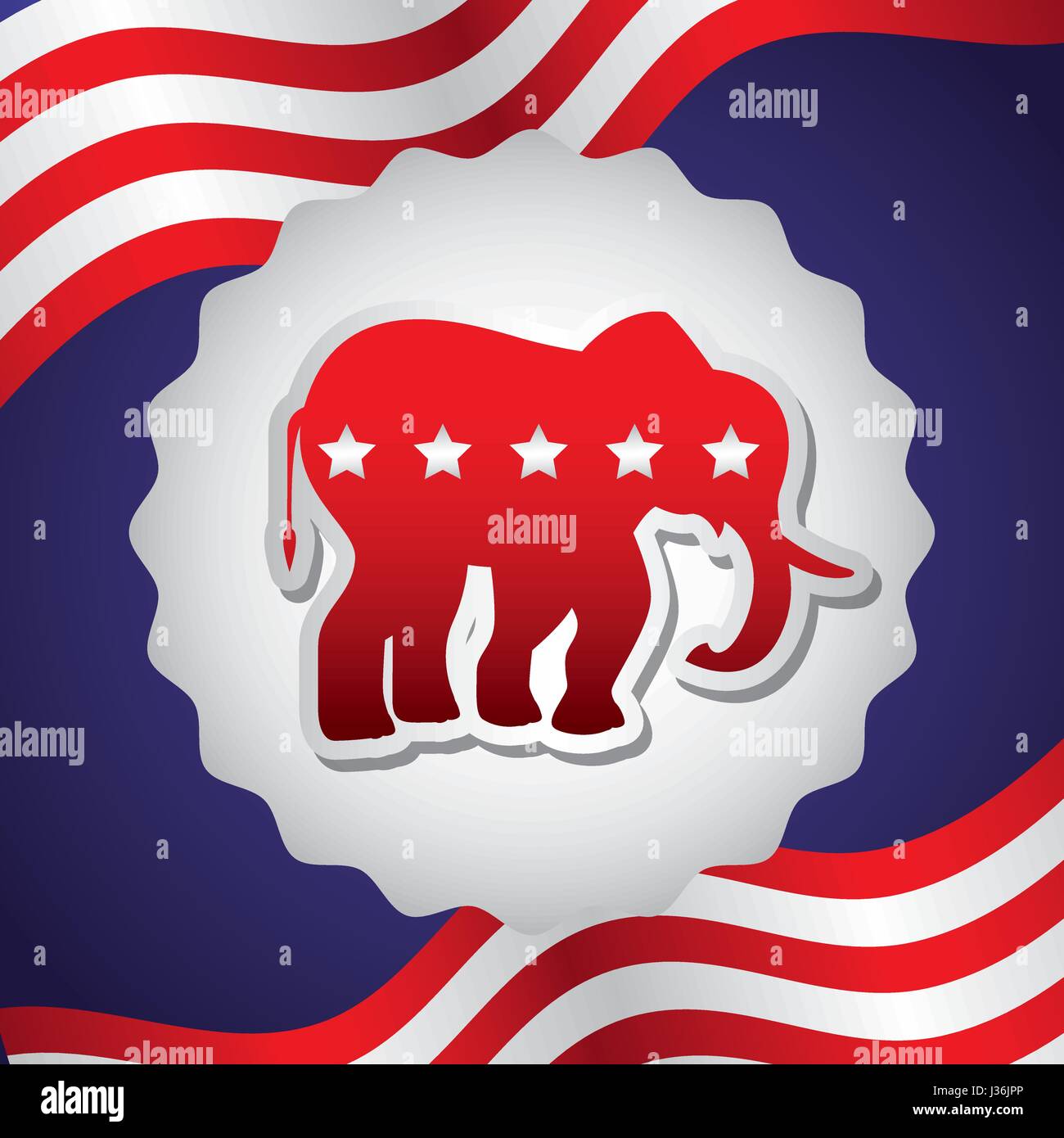 Republican political party animal Stock Vector Image & Art - Alamy