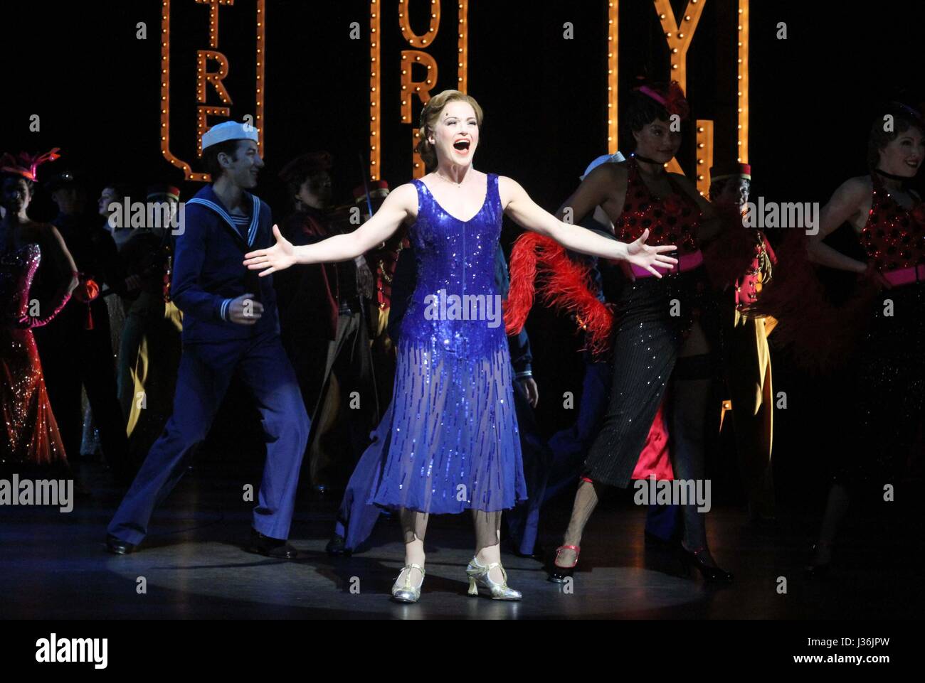 Clare Halse as Peggy Sawyer in a new production of 42nd Street at The ...