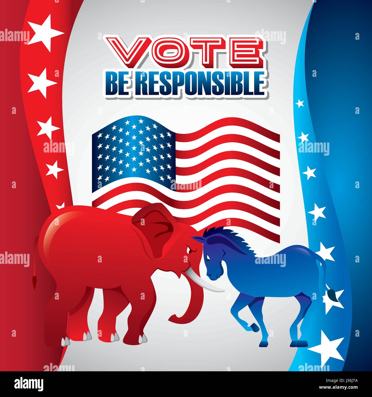 US presidential voting concept Stock Vector Image & Art - Alamy