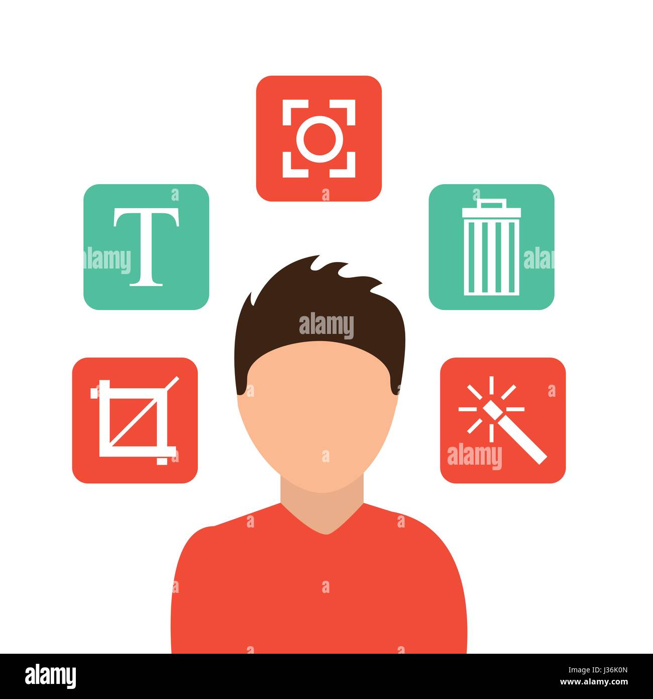 Photo editing icons Stock Vector Images - Alamy
