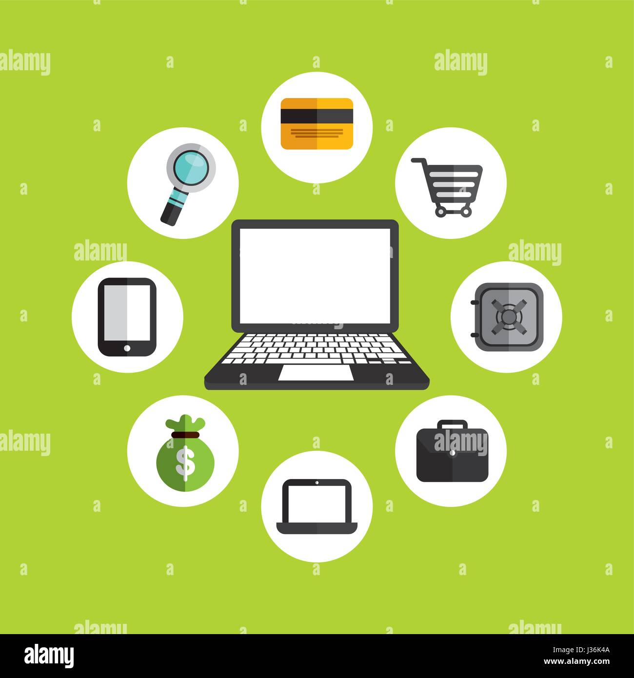 laptop computer technology icon Stock Vector Image & Art - Alamy