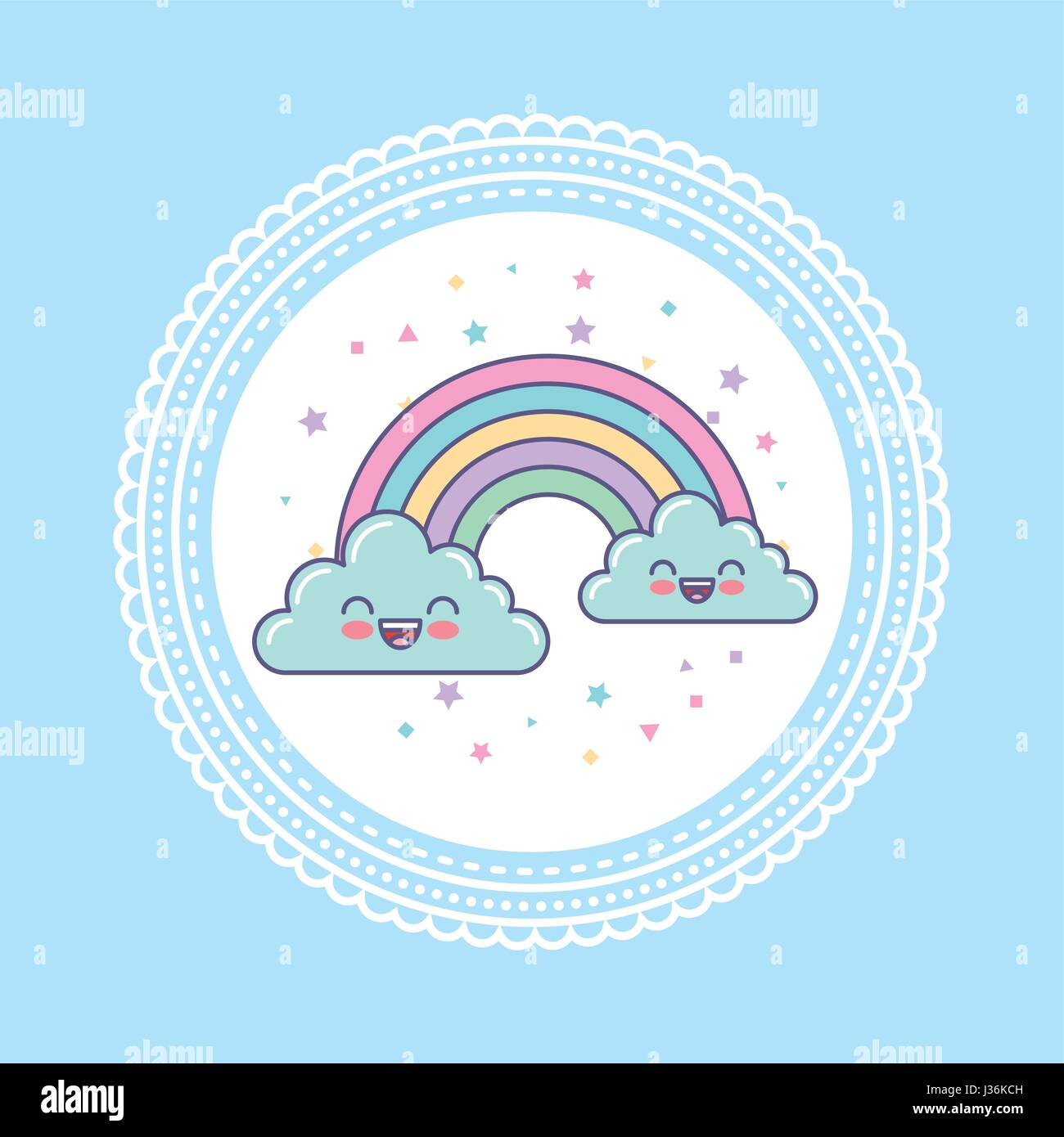 hand draw cute clouds Stock Vector Image & Art - Alamy