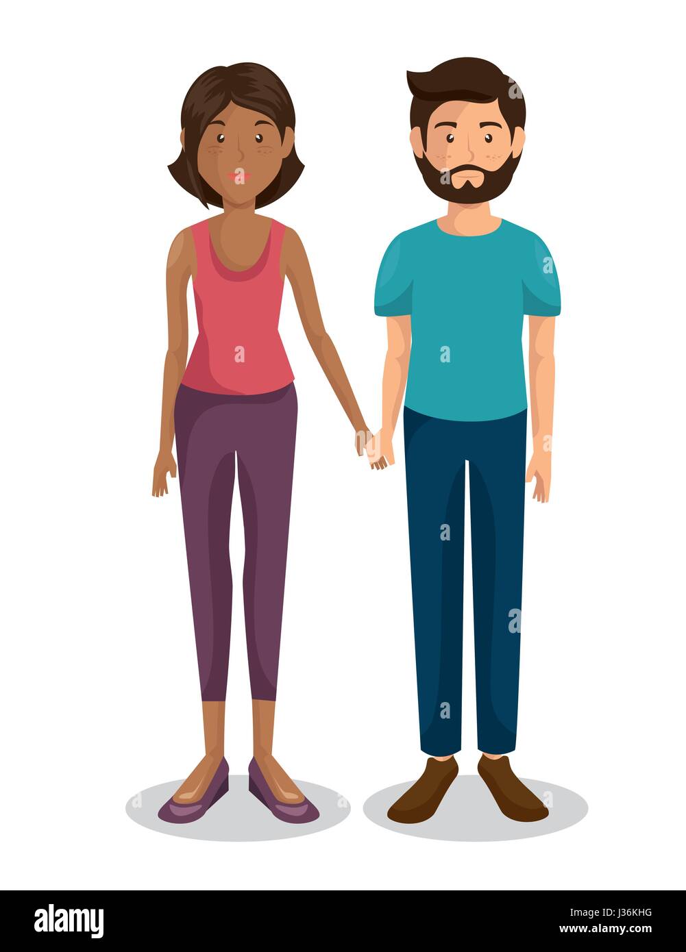 Couple of young parents Stock Vector Image & Art - Alamy