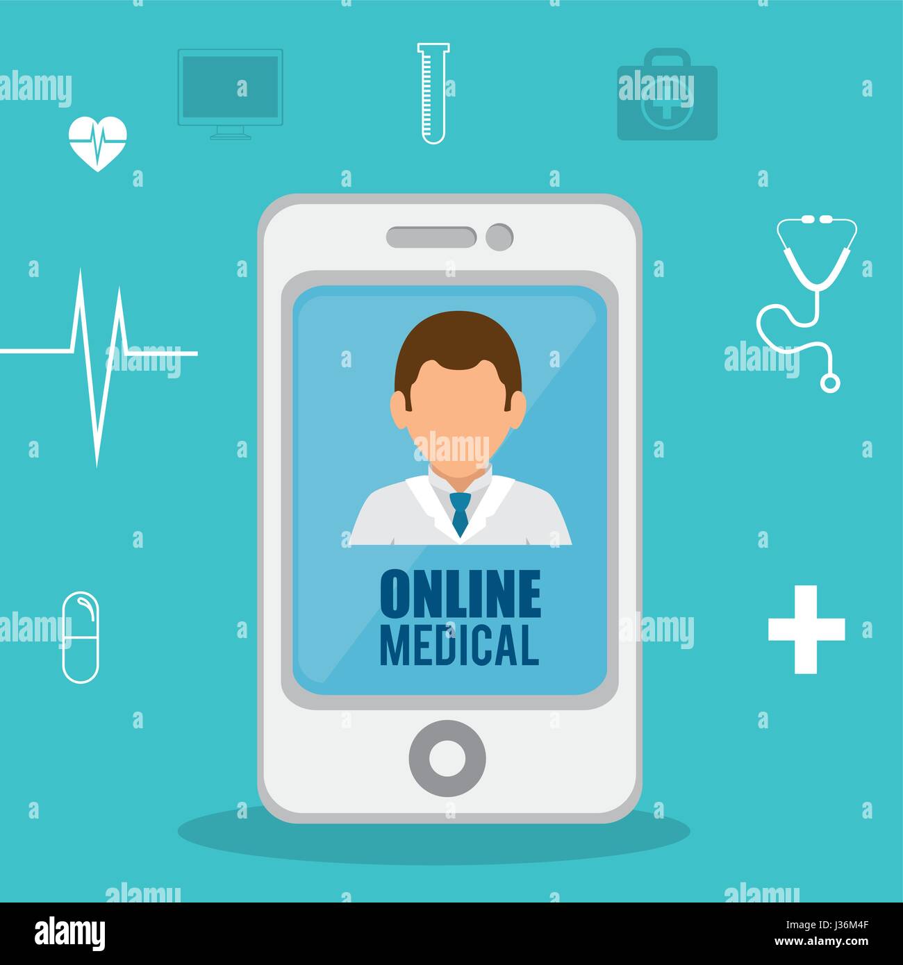 digital healthcare technology icon Stock Vector Image & Art - Alamy