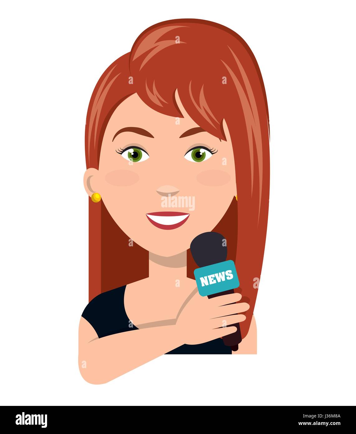 Breaking news presenter tv Cut Out Stock Images & Pictures - Alamy