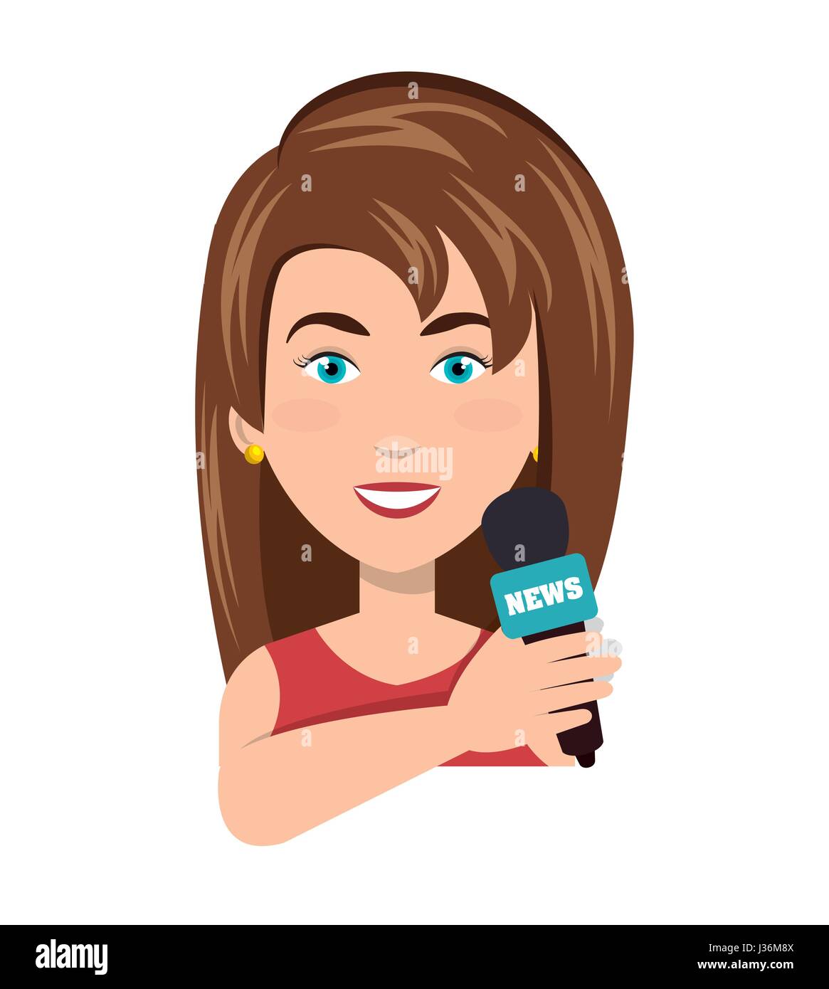 news presenter avatar character Stock Vector Image & Art - Alamy
