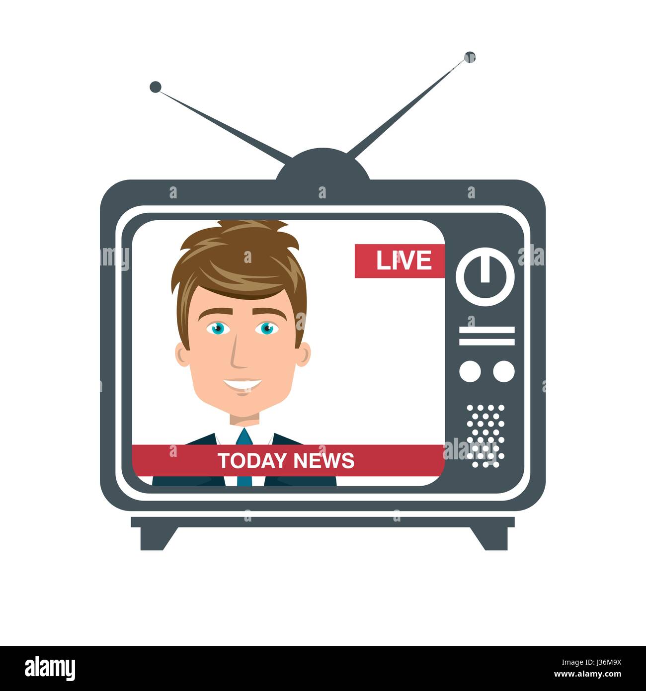 Tv presenter and newsreader Cut Out Stock Images & Pictures - Alamy