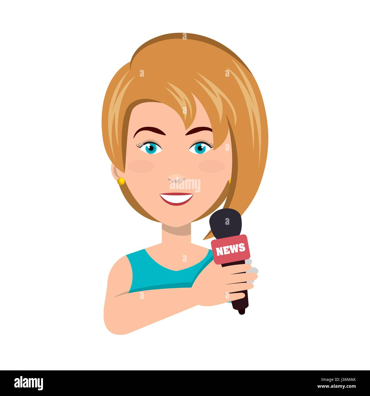 news presenter avatar character Stock Vector Image & Art - Alamy